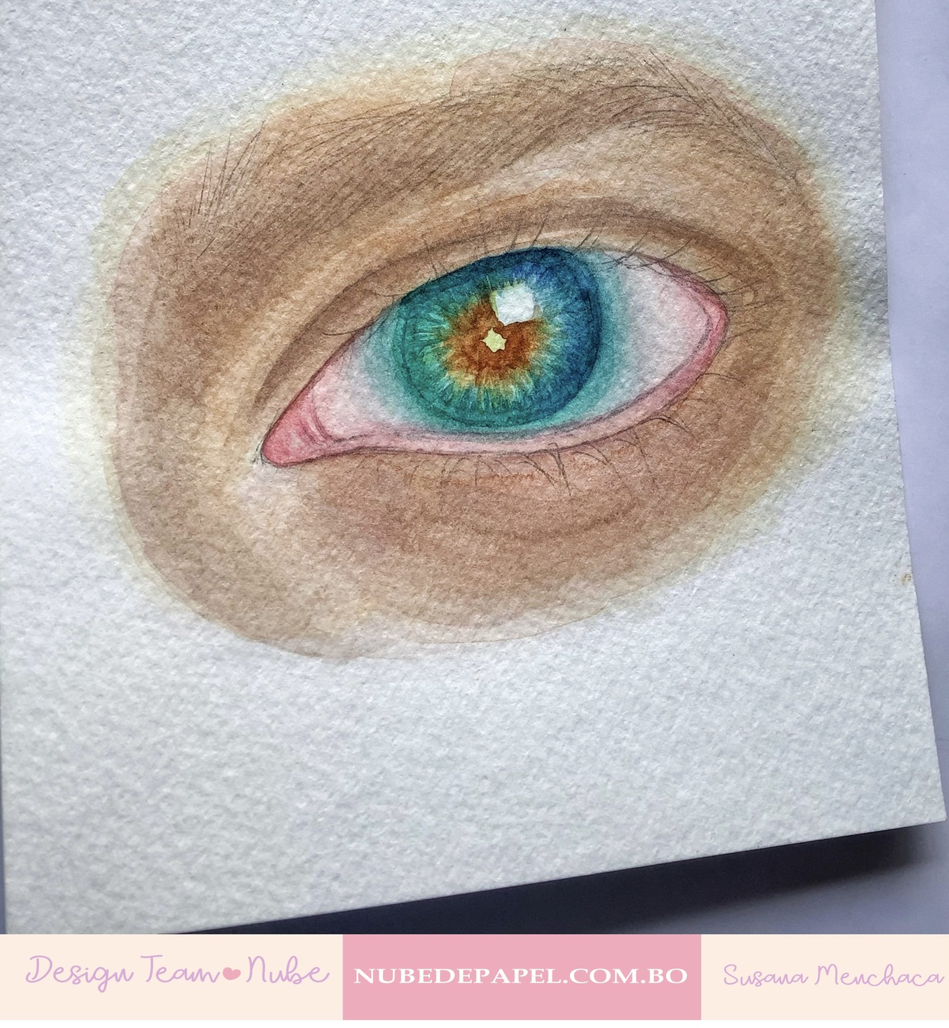 Cómo pintar un ojo realista con acuarelas / How to paint a realistic ...